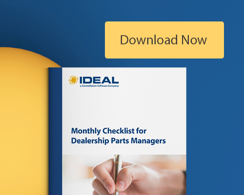 Checklist: Monthly Checklist for Dealership Parts Managers - Ideal ...